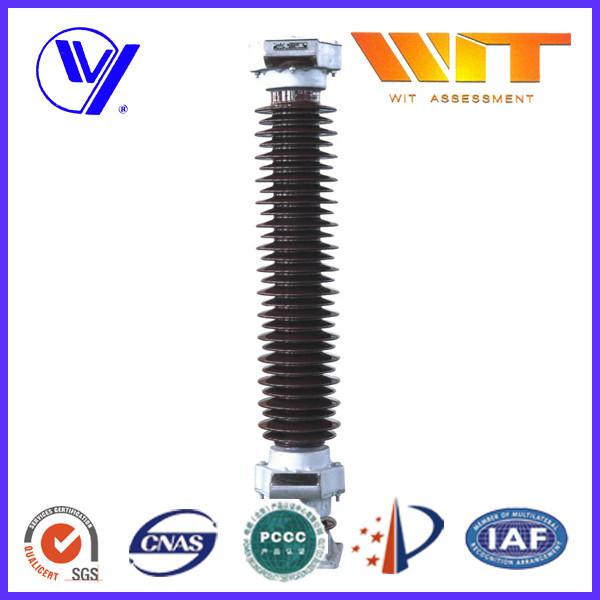 Quality 126KV Zinc Oxide Power Station Substation Arrester Lightning Diverter With Porcelain Housed for sale