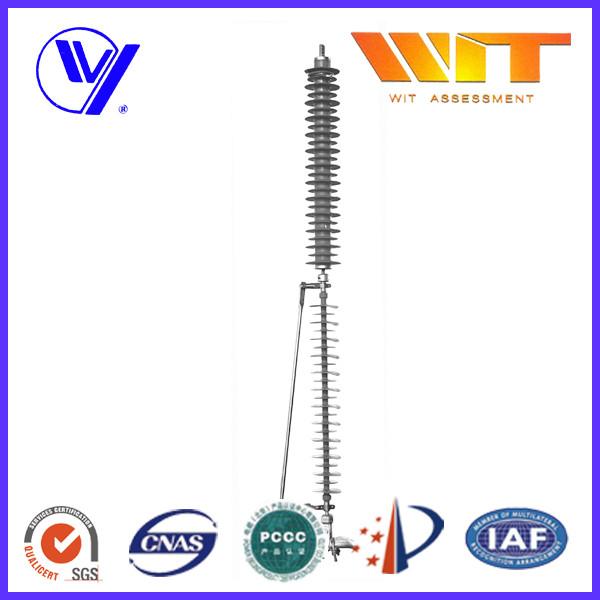 Quality 110KV Transmission Line Surge Arrester , KEMA Lightweight Lightning Protector for sale