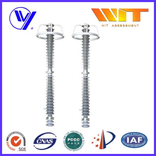 Quality KEMA Outdoor Substation Substation Lightning Arrester 220kV , Brown / Gray Color for sale