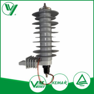 China Outdoor Brace-Type Surge Arrester HY5WBG-17/50 17kV Polymer Housing for sale