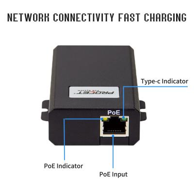 Cina Cassa del metallo del separatore del Usb C Poe di gigabit 60w Ieee802.3bt in vendita