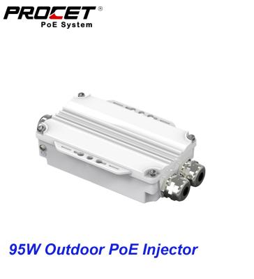 China Ieee 802.3bt 95w Fiber Poe Injector Outdoor 10gbps Weatherproof for sale