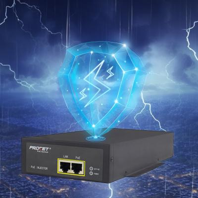 China tassi di dati 1000Mbps ad uso dell'iniettore di PoE per sicurezza intelligente for sale