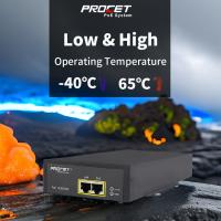 China Black Industrial Poe Injector Wall Plug For Network Camera 802.3af Poe+ Injector for sale