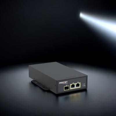 China Ip20 Poe Midspan Converter Black Fast Reliable Efficient 1000mps For Smart Environments for sale