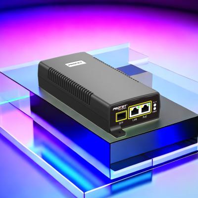 China PROCET sfp para conversor Ethernet bt injetor PoE padrão de 60 W com entrada AC e porta de saída PoE à venda