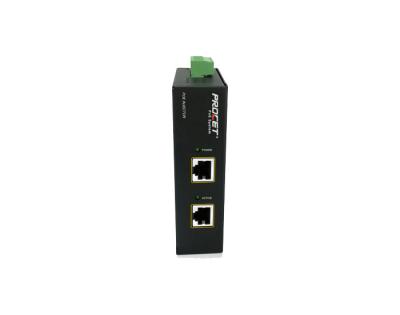 China IEEE802.3 enige Haven Industriële PoE Injecteur 30W 55V met Brede Temperatuur Te koop