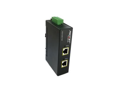 China IEEE802.3 enige Haven Industriële PoE Injecteur 30W 55V met Brede Temperatuur Te koop