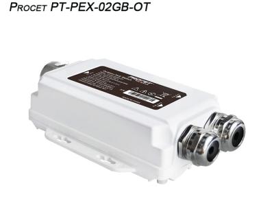 China 45W PoE Ethernet Extender Outdoor IP67 Waterproof for sale