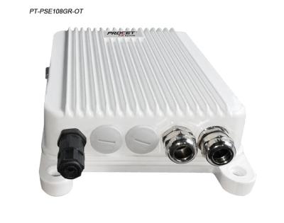 China 10/100/1000Mbps 802.3AT PoE Injector 55V Compliant Fire Retardant Gigabit PoE Injector for sale