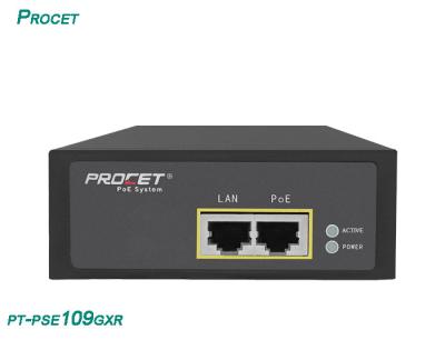 China RJ45*2 iniettore schermato del connettore 160W Procet PoE fissato al muro for sale