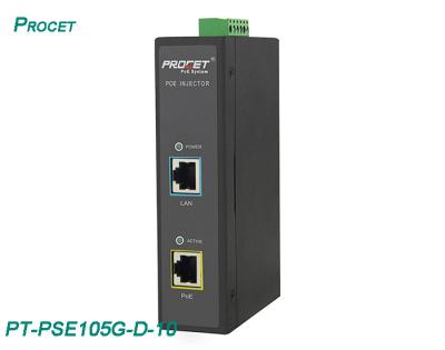 China 44V a CC 57V ha prodotto l'iniettore di PoE della macchina fotografica del IP con la protezione 6KV dell'impulso for sale