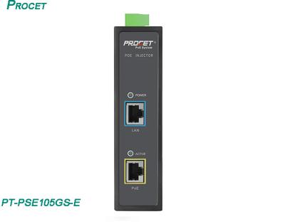 中国 30W倍力繊維SFP PoEの注入器のProcet DINの柵PoEの注入器6KVのサージの保護 販売のため