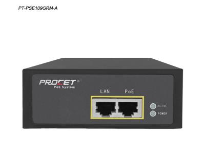 China Active 55v 2.2A 120w Gigabit PoE++ Injector With Wide Temperature for sale