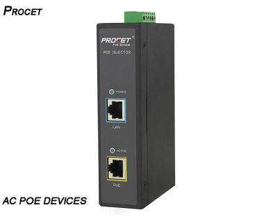 China Spina 30W 12V del ODM UE all'iniettore di 48V 10G PoE per il telefono di VoIp for sale