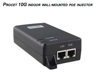 Cina iniettore 1100mA 10/100/1000Mbps di 60W 10G PoE in vendita