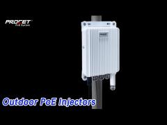 60w Outdoor PoE Injectors IEEE802.3Bt IP67 Single Port Aluminum Alloy Case