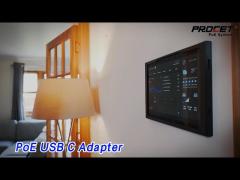 Lighting Head PoE USB C Adapter Wall - Mounted 5V 2.0A Output For Apple
