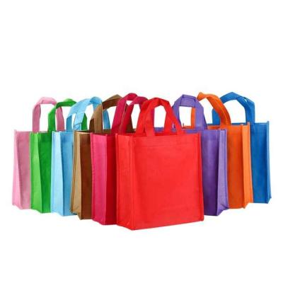 China Eco-Friendly Recyclable Tote Bags Reusable Fabric Shopping Bag PP Laminated Non-Woven Material Custom Printed Logo for Grocery for sale