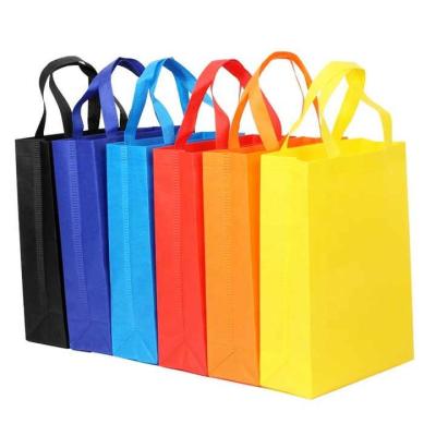 China Eco-Friendly Recyclable Tote Bags Reusable Fabric Shopping Bag PP Laminated Non-Woven Material Custom Printed Logo for Grocery for sale