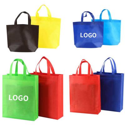China Eco-Friendly Recyclable Tote Bags Reusable Fabric Shopping Bag PP Laminated Non-Woven Material Custom Printed Logo for Grocery for sale