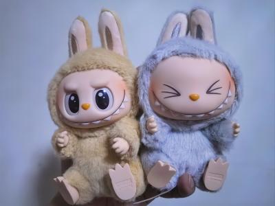 China POPMART Labubu Monsters Dessert Series Mystery Box Plush & Vinyl Collectible Figure Doll with Display Stand for sale