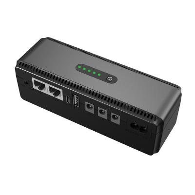 China Mini Zonne-UPS Mini DC UPS 8800mah Voor Router En Modem Voeding 18W Te koop