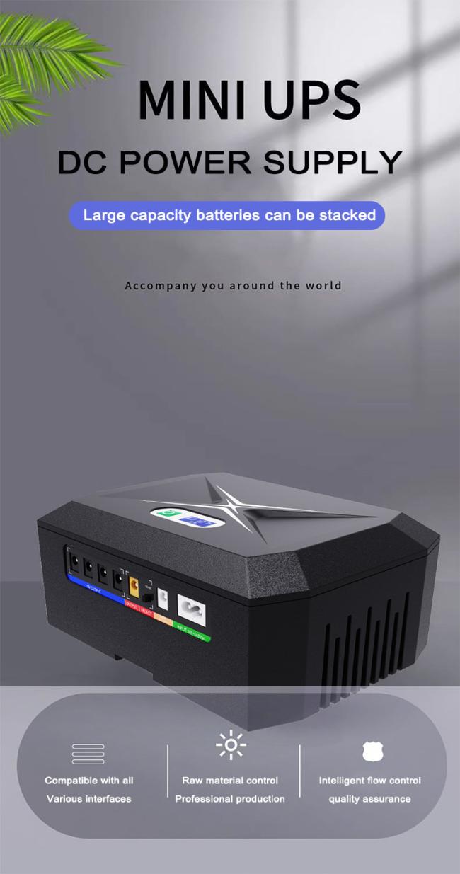 Mini Portable Ups DC Smart Mini Ups 60w 20800mah For Laptop Camera Router