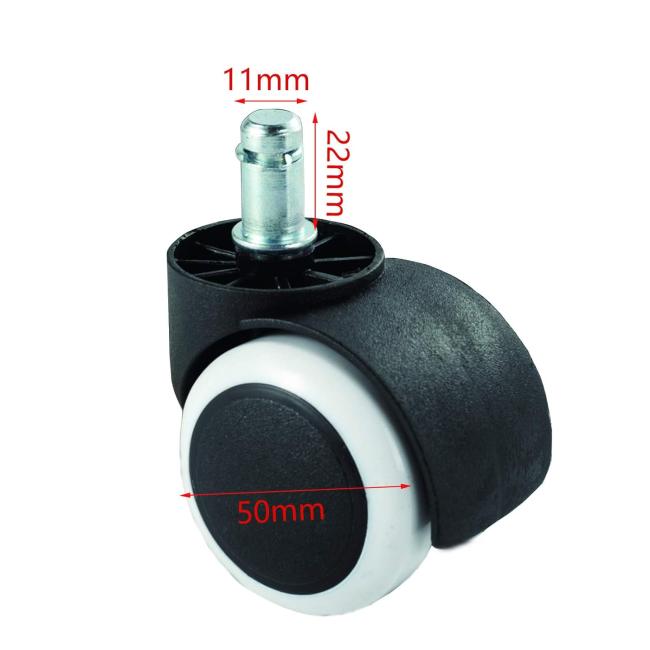Recommended Office Chair Caster Wheels Set Of 5 Furniture White Nylon Caster