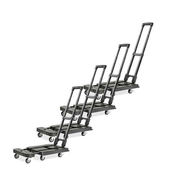 Combinable Folding Platform Trolley 100kg , Small Portable Trolley Cart Six Wheels Wholesales