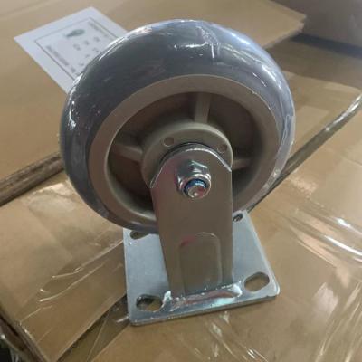 Chine Roulettes directionnelles rigides en caoutchouc thermoplastiques résistantes de la roue 550LBS TPR de 6 pouces silencieuses à vendre
