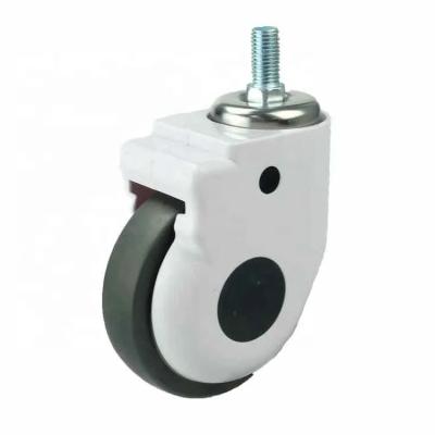 China Quiet And Smooth Polyurethane Zinc Plated Casters With Side Lock Brake for sale