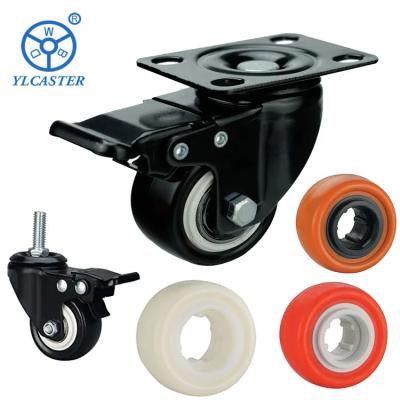 中国 滑らかな TPR ライト デューティ キャスター 亜鉛 塗装 最大 144 ポンド 容量 2-4 インチ 輪直径 販売のため