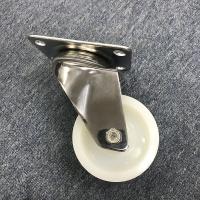 China 5 Inch SS Casters With Side Lock Solid Nylon Plate Casters Customize for sale
