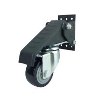 China Smooth Workbench Heavy Duty Retractable Side Mount Casters With High Load Capacity for sale