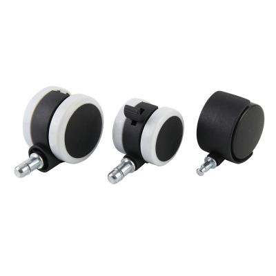 China New Design Nylon Wheel Office Chair Casters Grip Stem For 10-60KG Load Capacity for sale