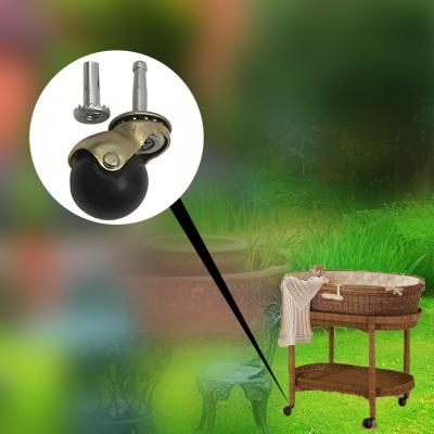 China Grip Ring Stem Furniture Casters With 10-60 KG Load Capacity 3-5 Inches Wheel Diameter In Zinc Plated Finish for sale