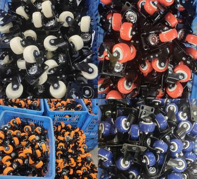 China 144mm Gesamtlänge und Polyurethan-Radmaterial Schwerlast-ICaster für Hochleistungsanwendungen zu verkaufen