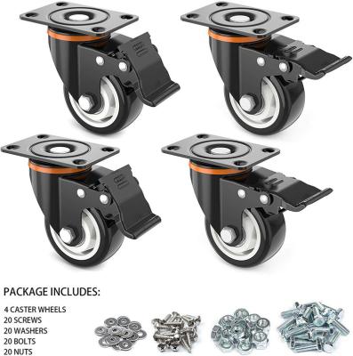 China 3 Inches Wheel Diameter Heavy Duty Wheel Caster for Trolley Cart Smooth and Quiet Rolling for sale