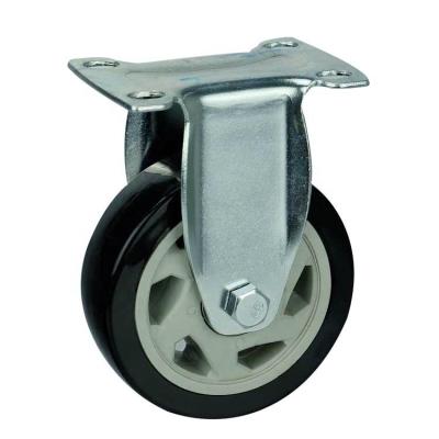 China Versatile Stem Size M12x15mm Caster Wheels 3 Inch Steel for Trolley Cart for sale