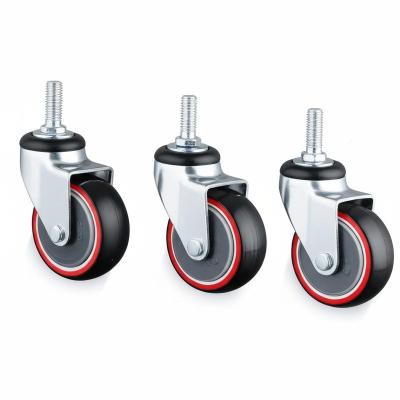 China 2-4 Inch Diameter Light Duty Casters with Smooth Wheel Tread and TPR Material for sale
