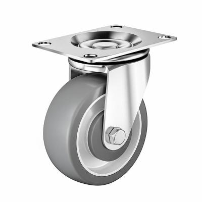 중국 회색 휠 경량 캐스터 플라스틱 휠 코어, 온도 범위 -20 ~ 100°C 판매용