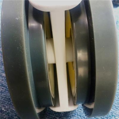 China Steel Rubber Wheel Material Rubber Casters Swivel Fixed Brake Casters Unit Weight 4kg 5kg Durable Industrial Heavy Duty for sale