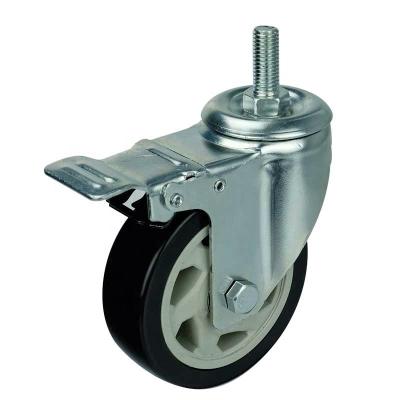 China 3 Inches Wheel Diameter Stem Casters Stainless Steel Smooth Rolling Stem Casters Perfect for Medical Equipment and Carts for sale