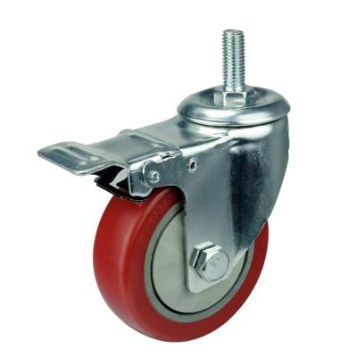 China 1000 Lbs Load Capacity 3 Ton Heavy Duty PU Caster Wheel Smooth Tread Designed for Heavy Industrial and Equipment Mobility for sale