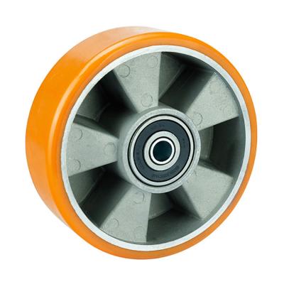 China 350KG Capacity Nylon Casters 65mm Solid Core Wheel Durable Industrial Caster Wheels for Machinery and Equipment Movement for sale