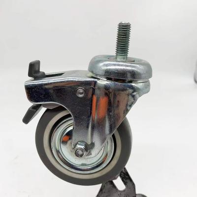 China 100 Lbs Load Capacity Nylon Casters Solid Core Wheel Compatible with Furniture Heavy Duty Easy to Install Replacement for sale