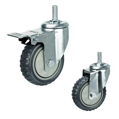 China Top Plate Swivel Radius of 3-1/2 Inch Medium-load Casters for Medium Loads Heavy-duty Design for sale