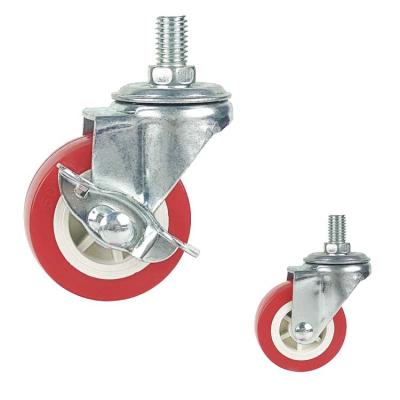 China 2.5 Inch PP 88lbs Capacity Light Duty Casters With Side Lock for sale