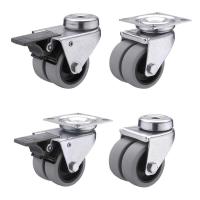 China 3inch TPR Rubber Casters for sale